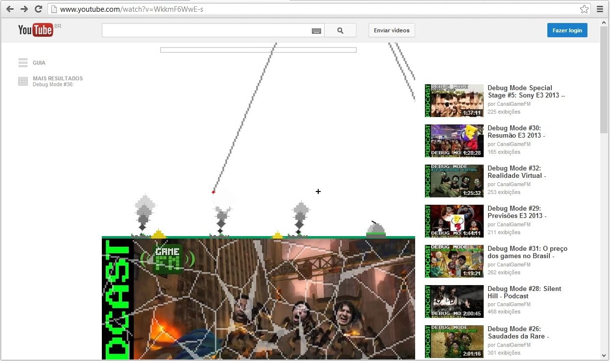 Confira o novo Easter Egg para o youtube: Missile Command - GameFM