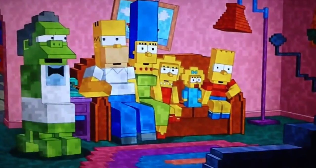 The Simpsons fazem abertura parodiando Minecraft - MercadoETC